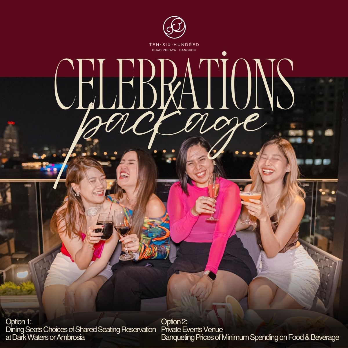 Calendar - Celebration Party Event Package at Ten Six Hundred, Chao Phraya, Bangkok by ...